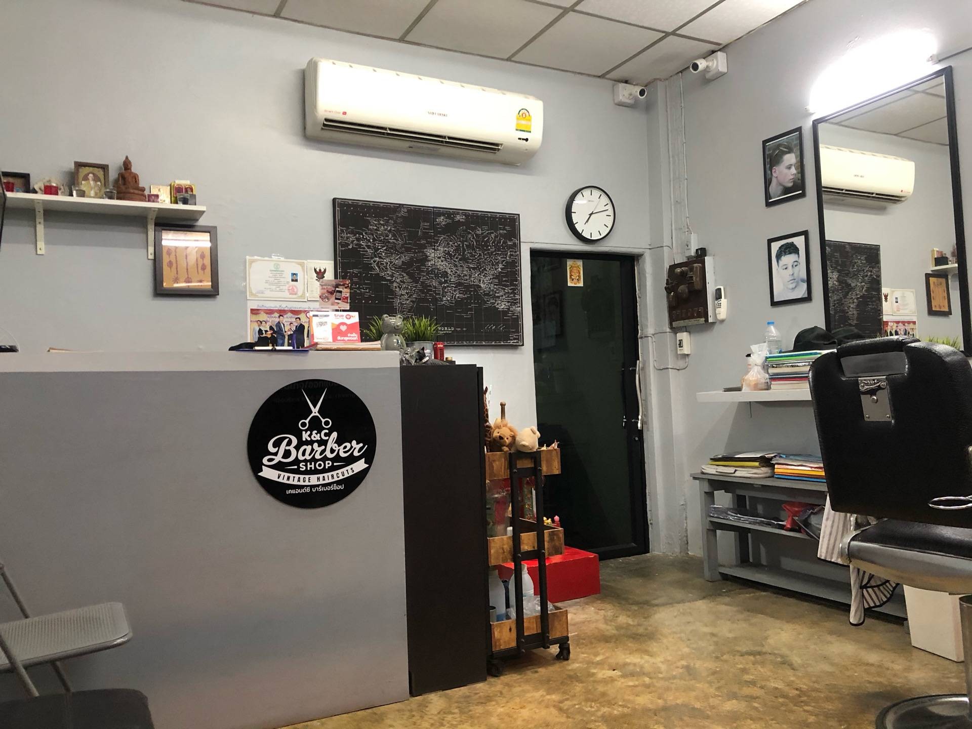 ร้าน K&C Barber Shop - Wongnai