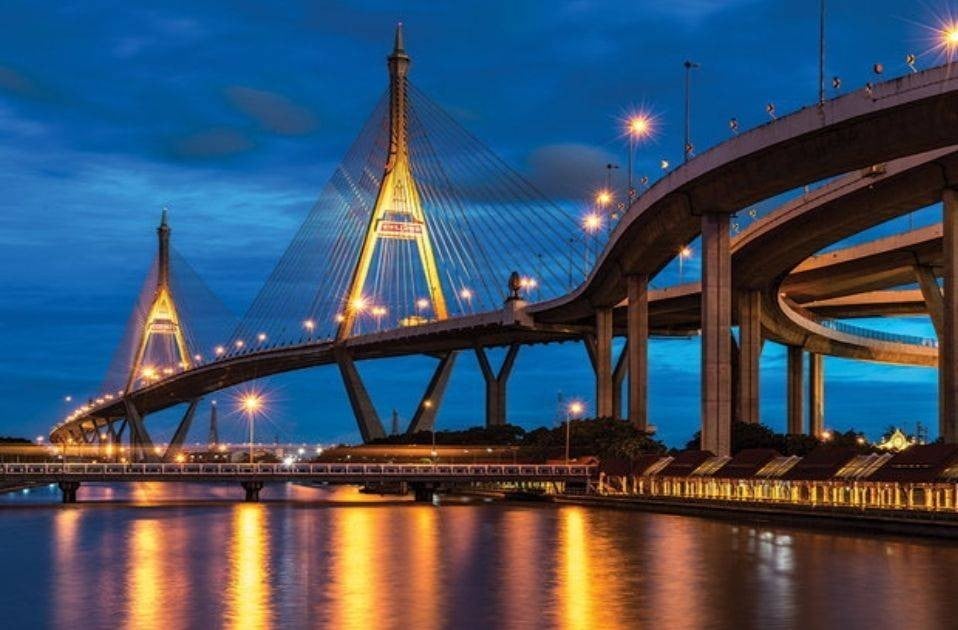 รีวิว สะพานภูมิพล - สะพานภูมิพล🌁 (Bhumibol Bridge)