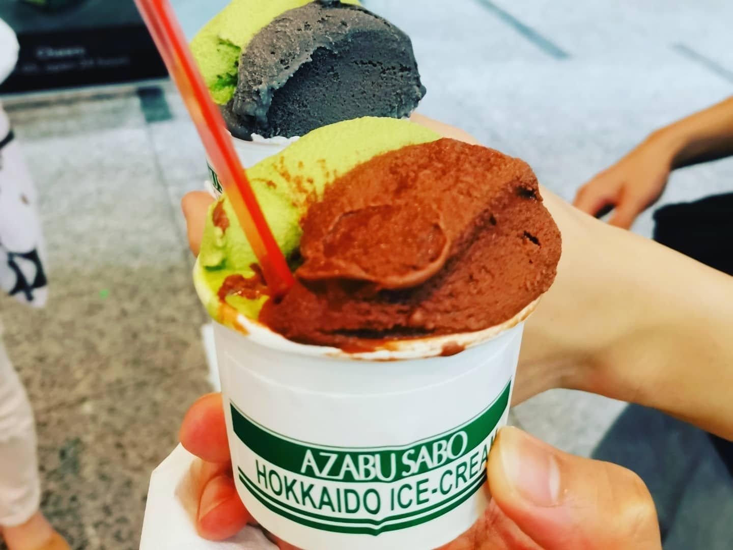 รีวิว Azabu Sabo Hokkaido Ice-Cream Clarke Quay Central - ไอติมชาเขียวชื่อดังย่าน Clarke Quay