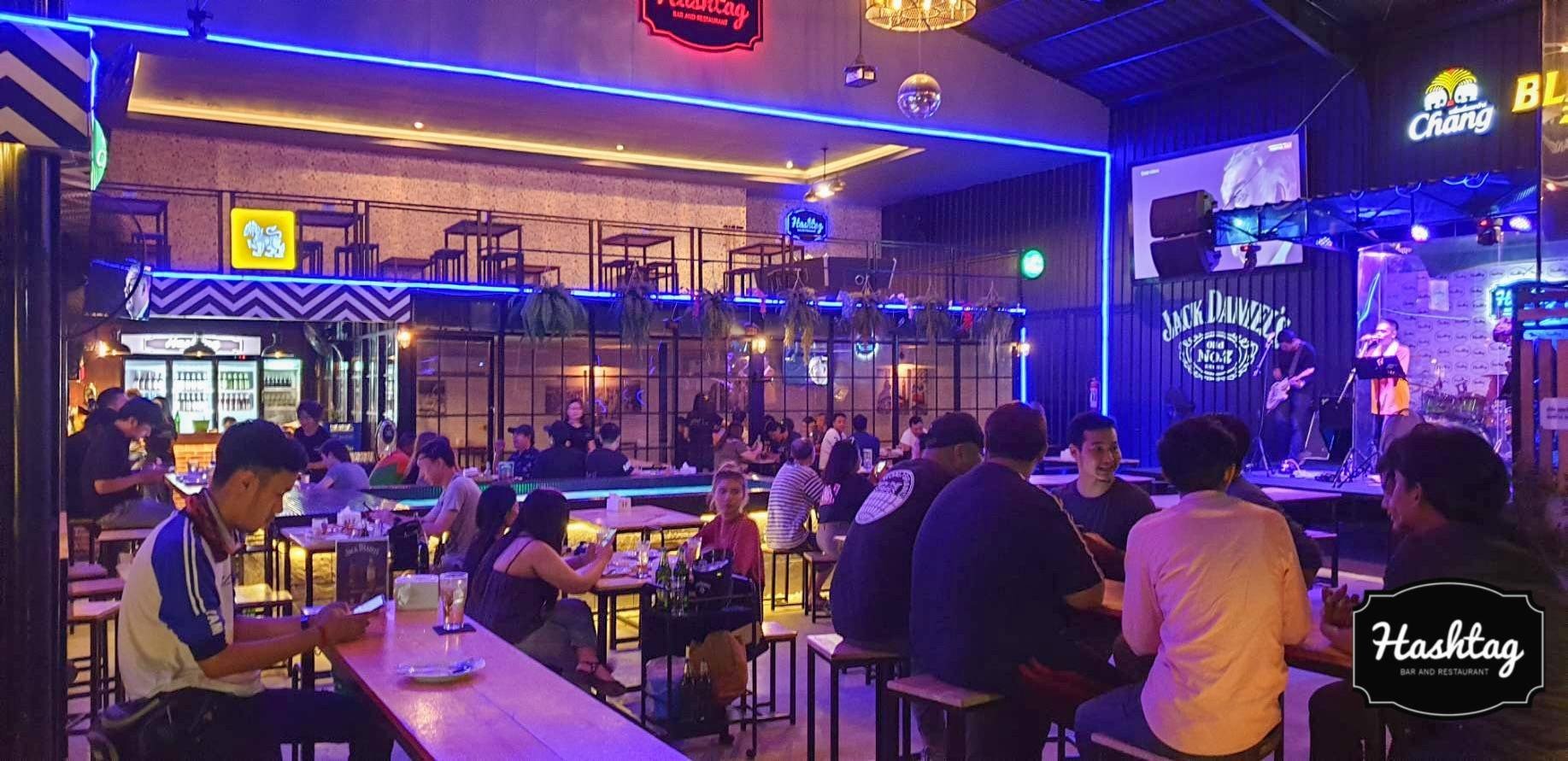 รีวิว Hashtag bar and restaurant - อาหารอร่อยครับ ดนตรีสด ชิวดี🍺 - Wongnai