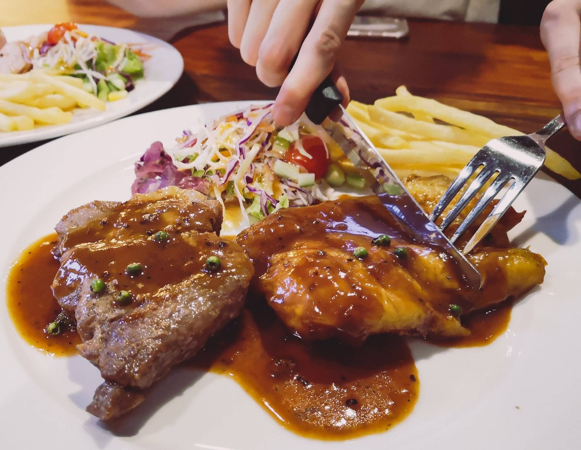 Combo Steak ร้าน สเต็กบ้านเต้ง กังสดาล มข - Wongnai