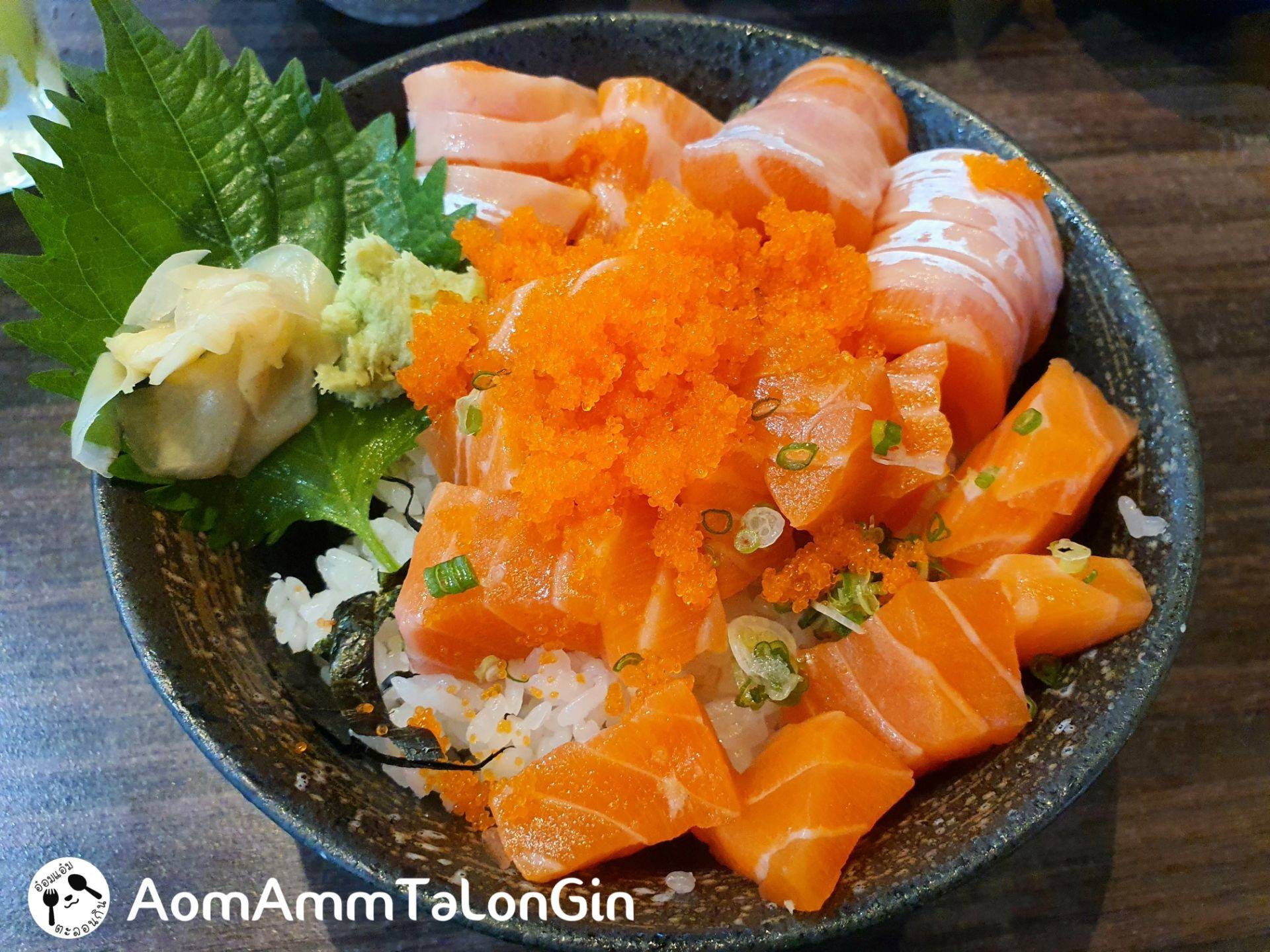 Salmon Toro Don (Lunch Set) ร้าน HOSHI JAPANESE เซ็นทรัล พระราม 3 ชั้น ...