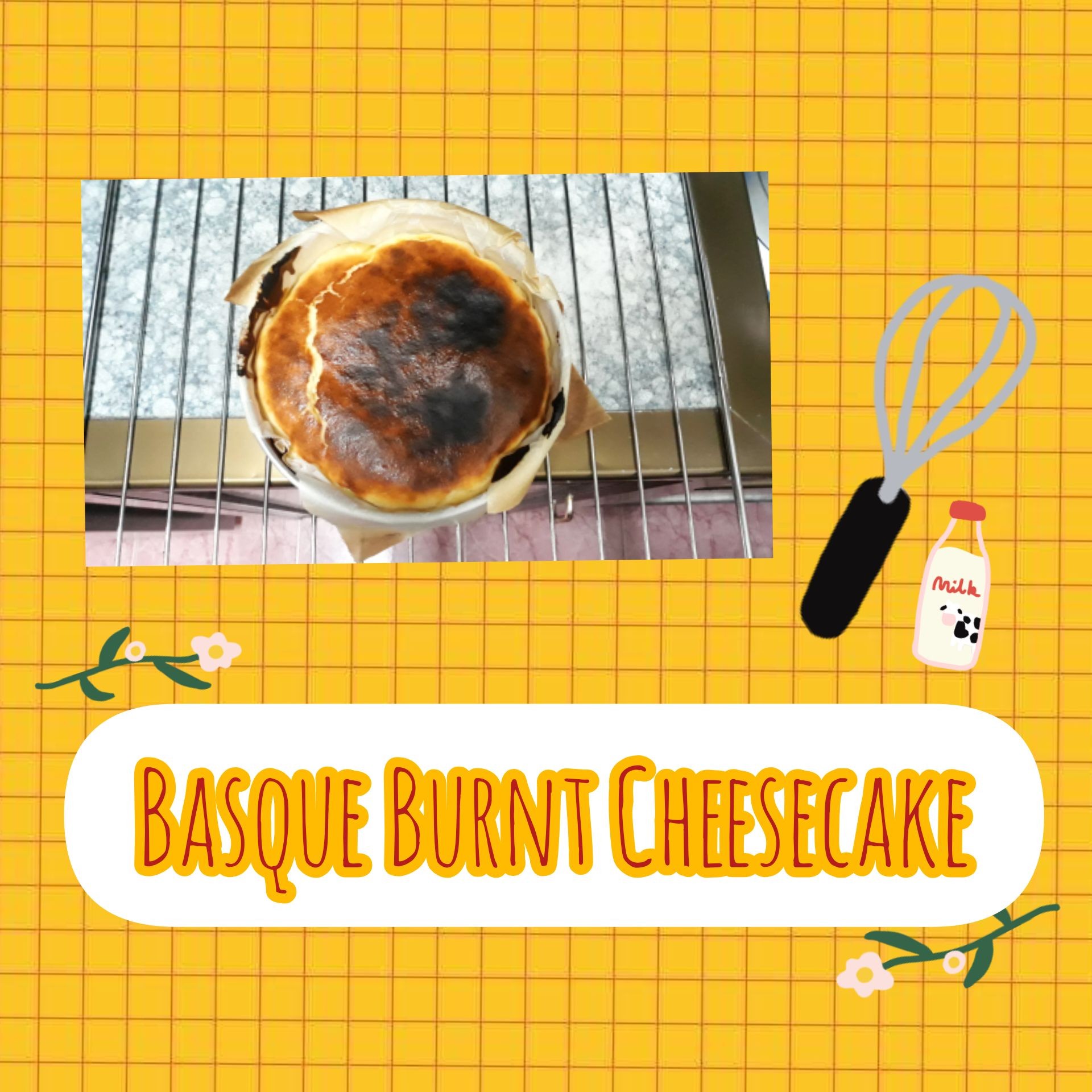 สูตร Basque Burnt Cheesecake🍰 พร้อมวิธีทำโดย NURSE เนอร์สเอง