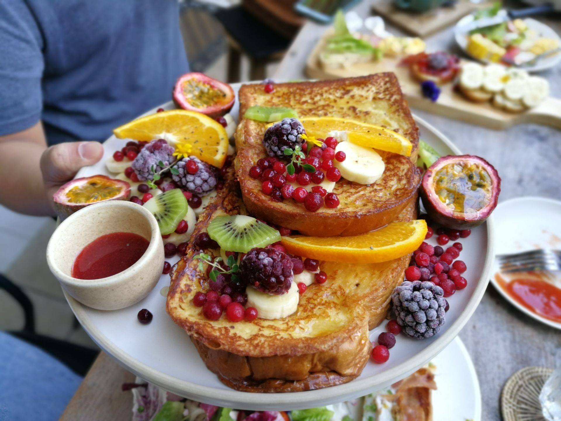 Ryan's French Toast • เป็นขนมปังชุบไข่ ทำให้เนื้อขนมปังมันนุ่มมาก เต็ม ...