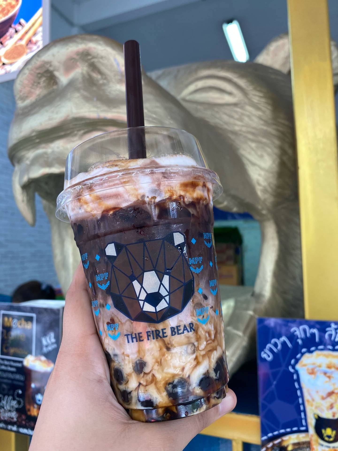 รีวิว หมีพ่นไฟ ( THE FIRE BEAR ) สาขา หนองใหญ่ บางแค หนองใหญ่ บางแค - ดาร์กโกโก้อร่อย รสชาติ ...