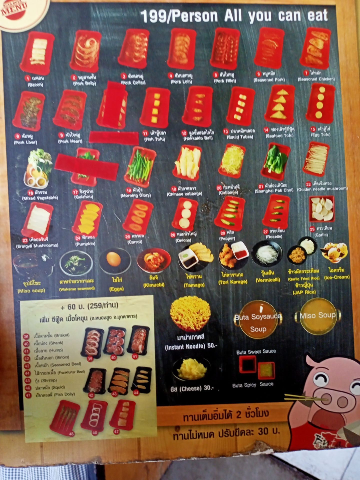 รูป Buta Buta Grill สาขาโฮมโปร (ปราจีนบุรี)