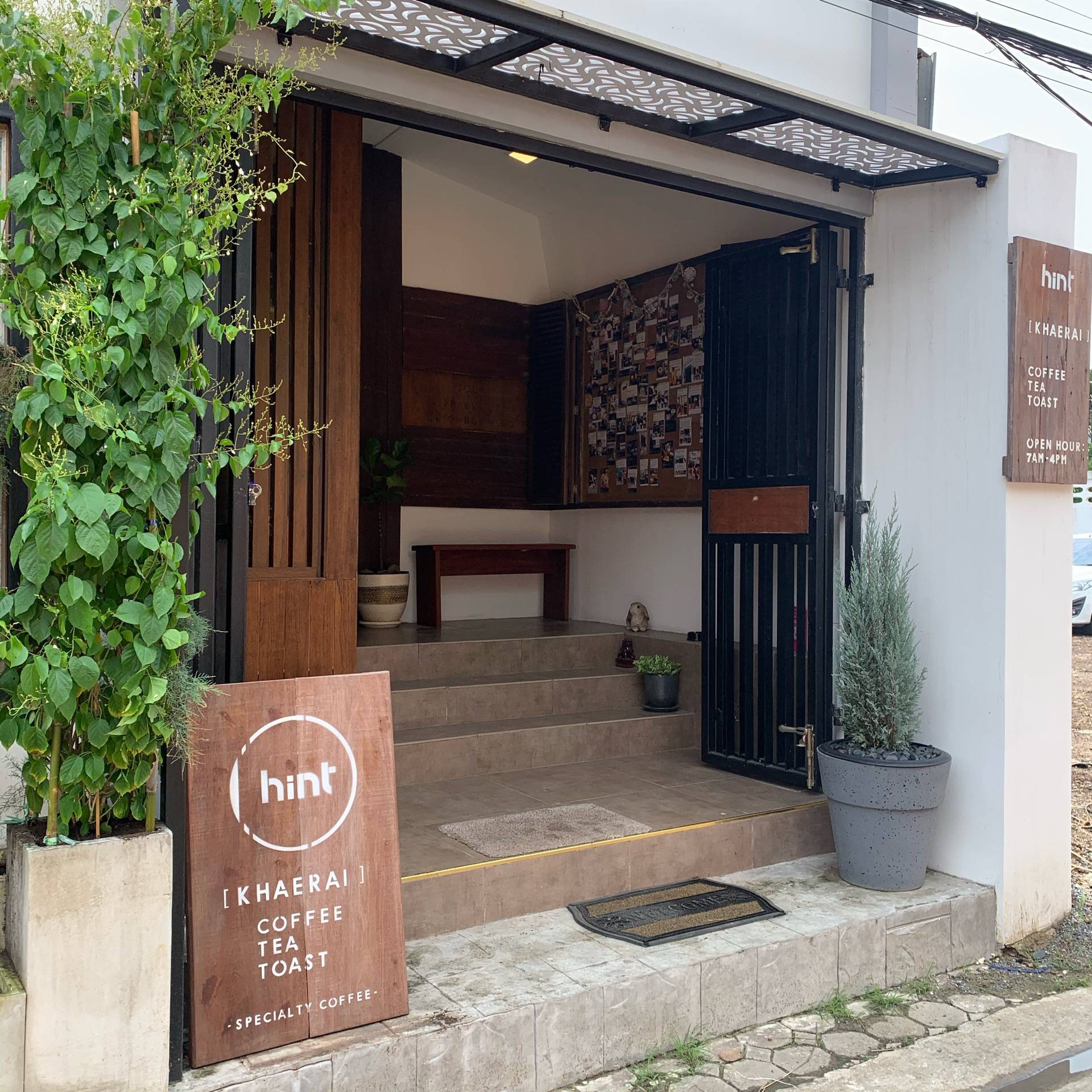 รีวิว Hint Coffee Roaster แคราย - ร้านอยู่ในซอย แต่หาไม่ยาก บรรยากาศ ...