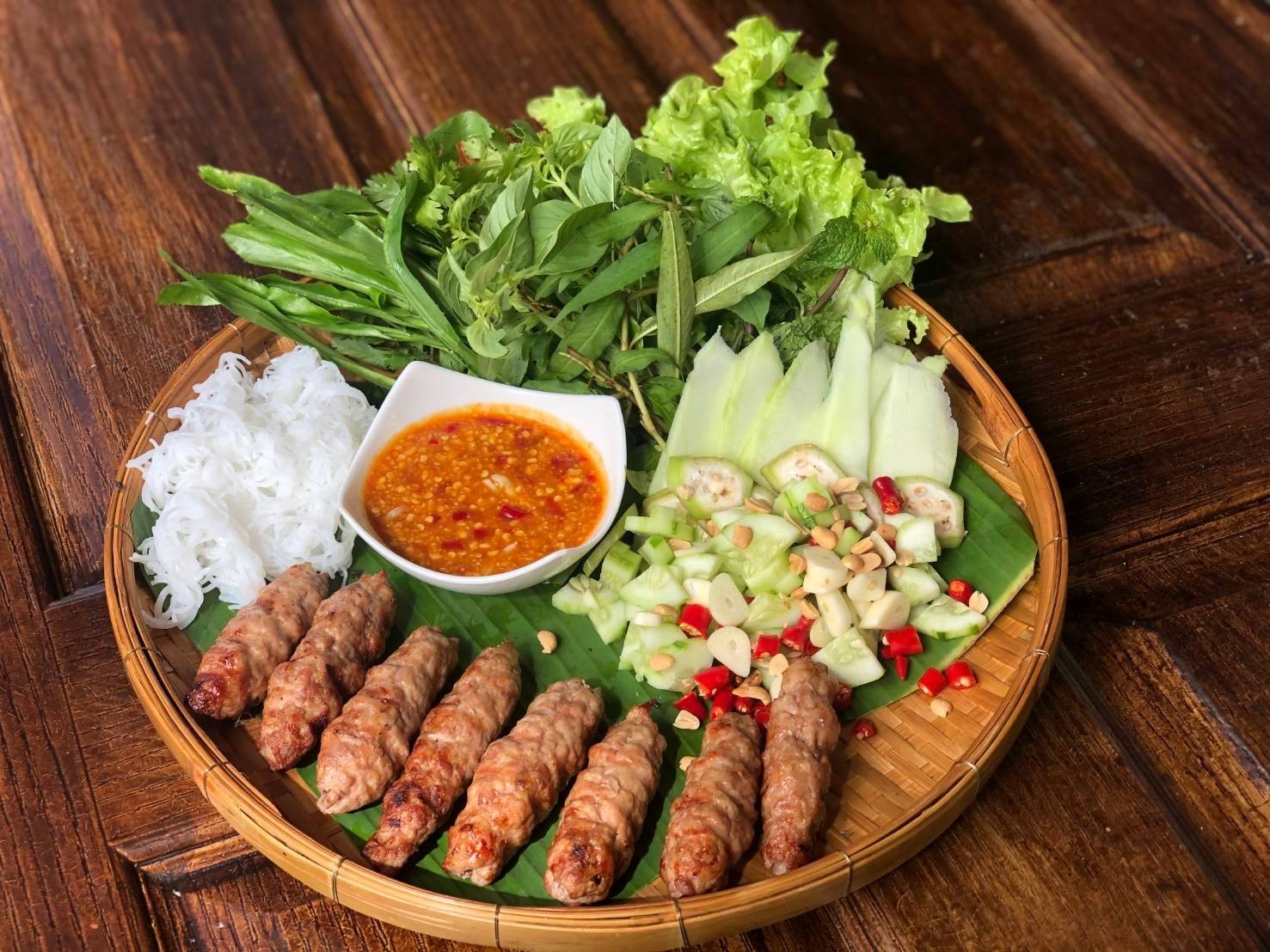 แหนมเนืองสูตรต้นตำรับไม่ผสมแป้ง (ชุดใหญ่) (NEM NUONG) Nam Nuong ...