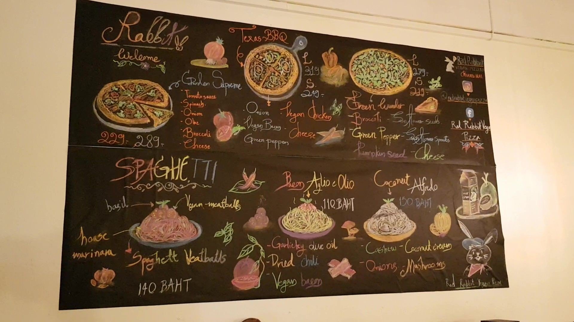 รีวิว Rad Rabbit Vegan Pizza - Vegan in #chiangmai 🥬