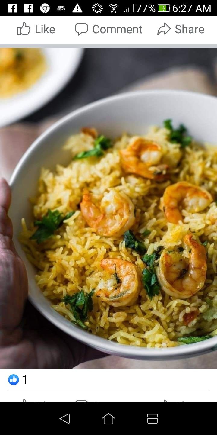 รีวิว Indish Restaurant Bar and Grill - prawn biryani ที่แสนอร่อย