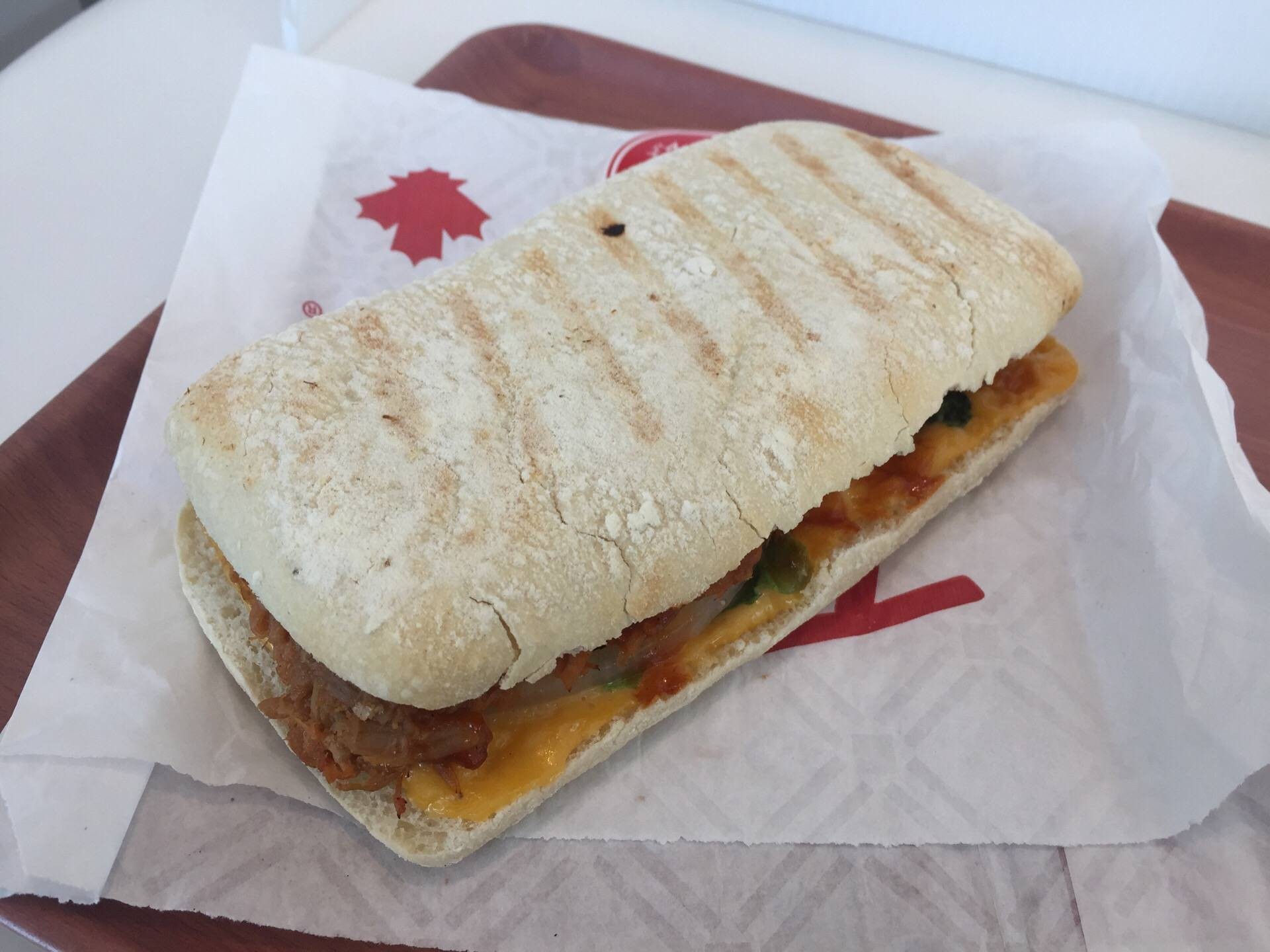 Panini Sandwich • Pork ร้าน Tim Hortons สามย่าน มิตรทาวน์