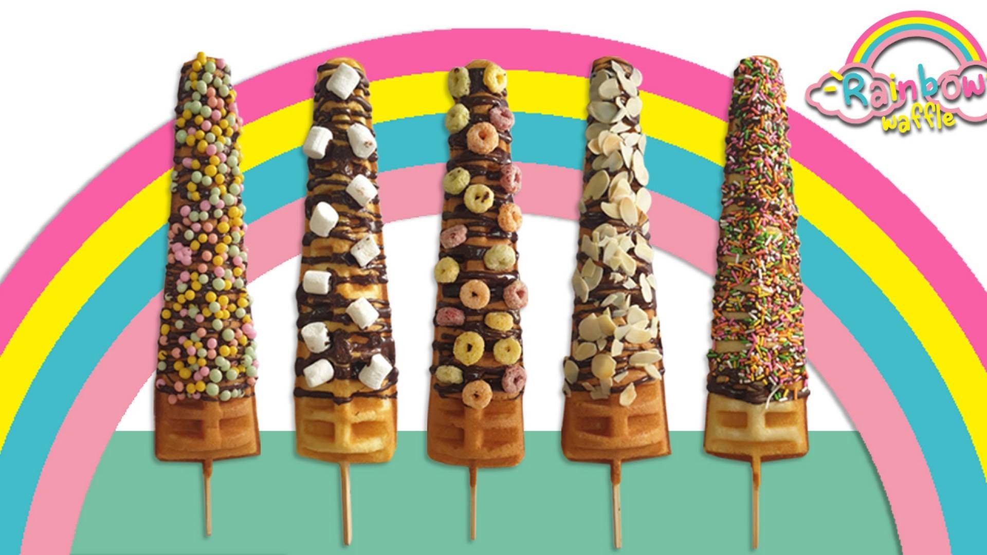 Rainbow waffle Crystal SB ราชพฤกษ์ - สั่งอาหารเดลิเวอรี | Wongnai x ...