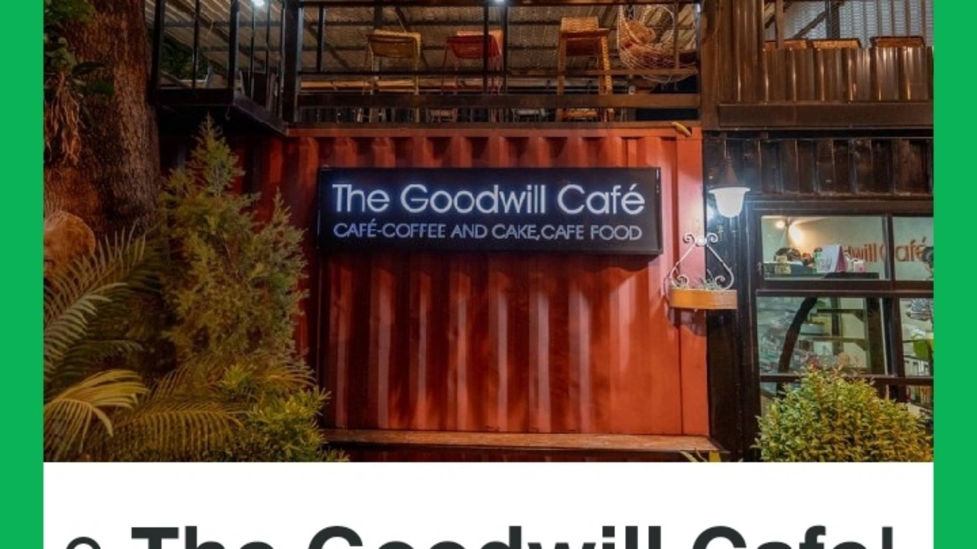 ดีลส่วนลดพิเศษร้าน The Goodwill Cafe' รับส่วนลด 10% เมื่อทานครบ 500 บาท ...
