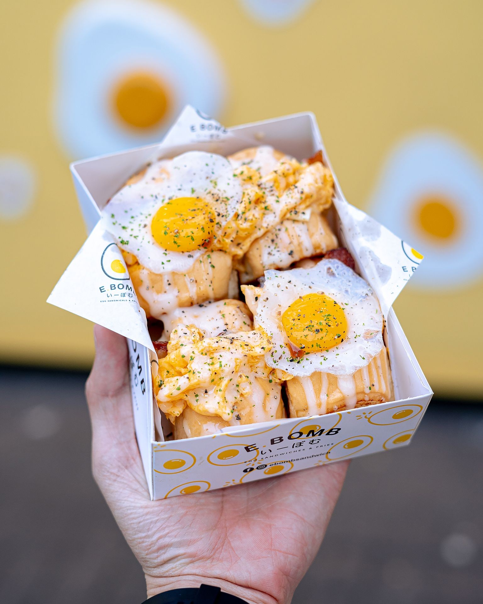 Minibites ร้าน EBOMB Egg Sandwiches & Fries Siam Square Block I