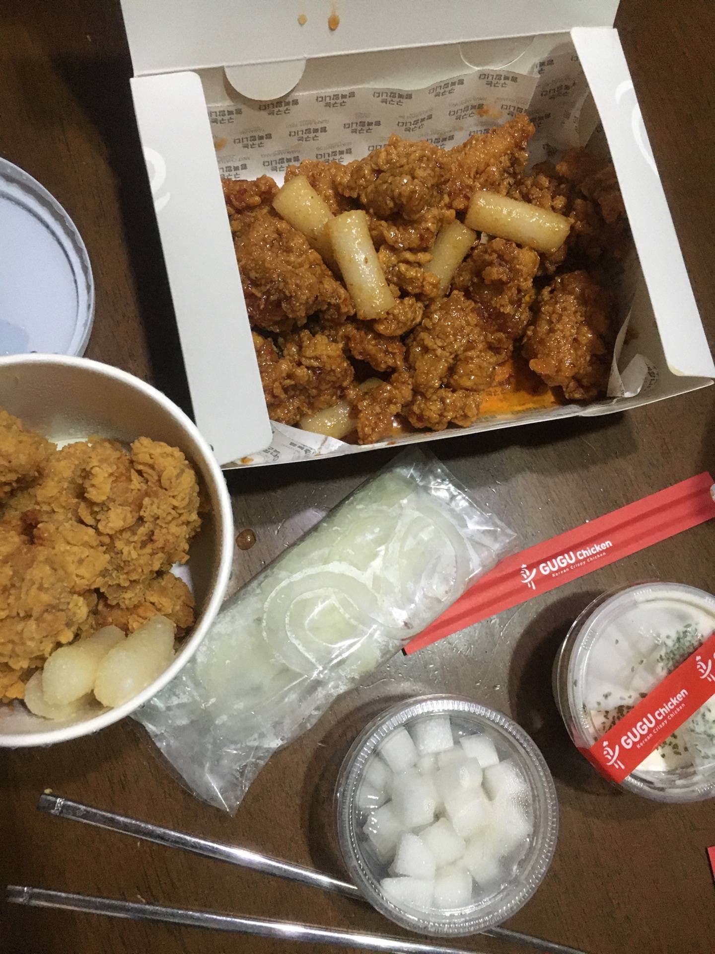 รีวิว GuGu Chicken Korean Crispy Chicken มีนบุรี - กินครั้งแรก อร่อยมาก ...