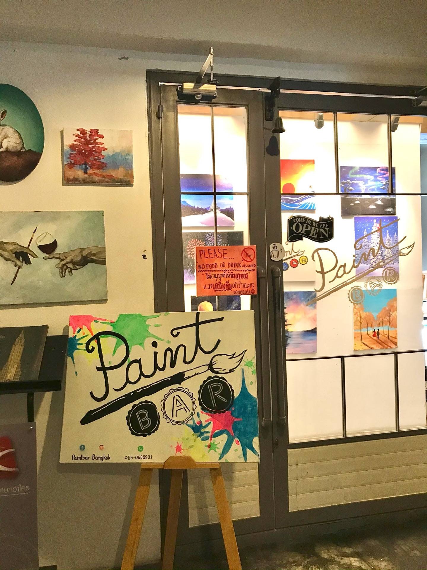 รีวิว Paint Bar Bangkok พิมาน 49 - Let’s paint and sip~