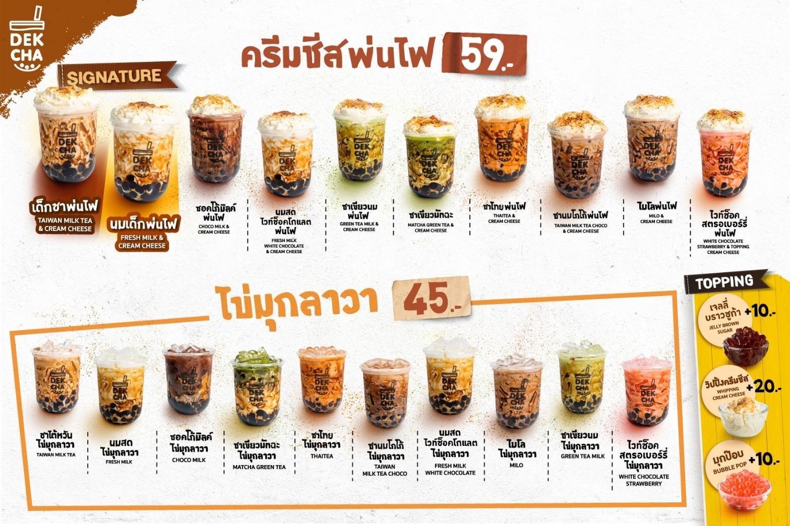 รีวิว Dek-cha cafe ณ อ่าวอุดม (ม.เกษตรศรีราชา) - ร้านน่ารักกก ถ่ายรูปสวย