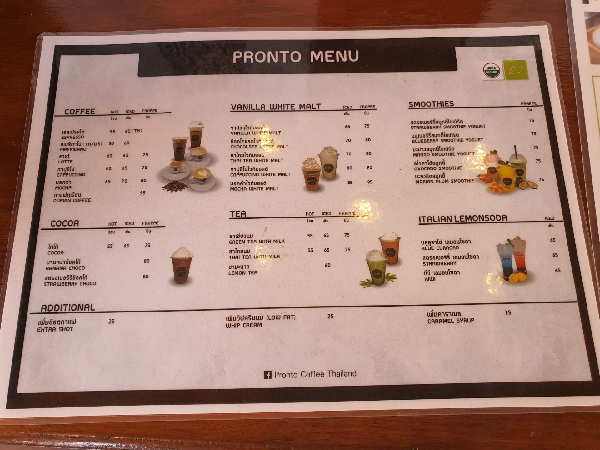 ร้าน Pronto Coffee | รีวิวร้านอาหาร - Wongnai