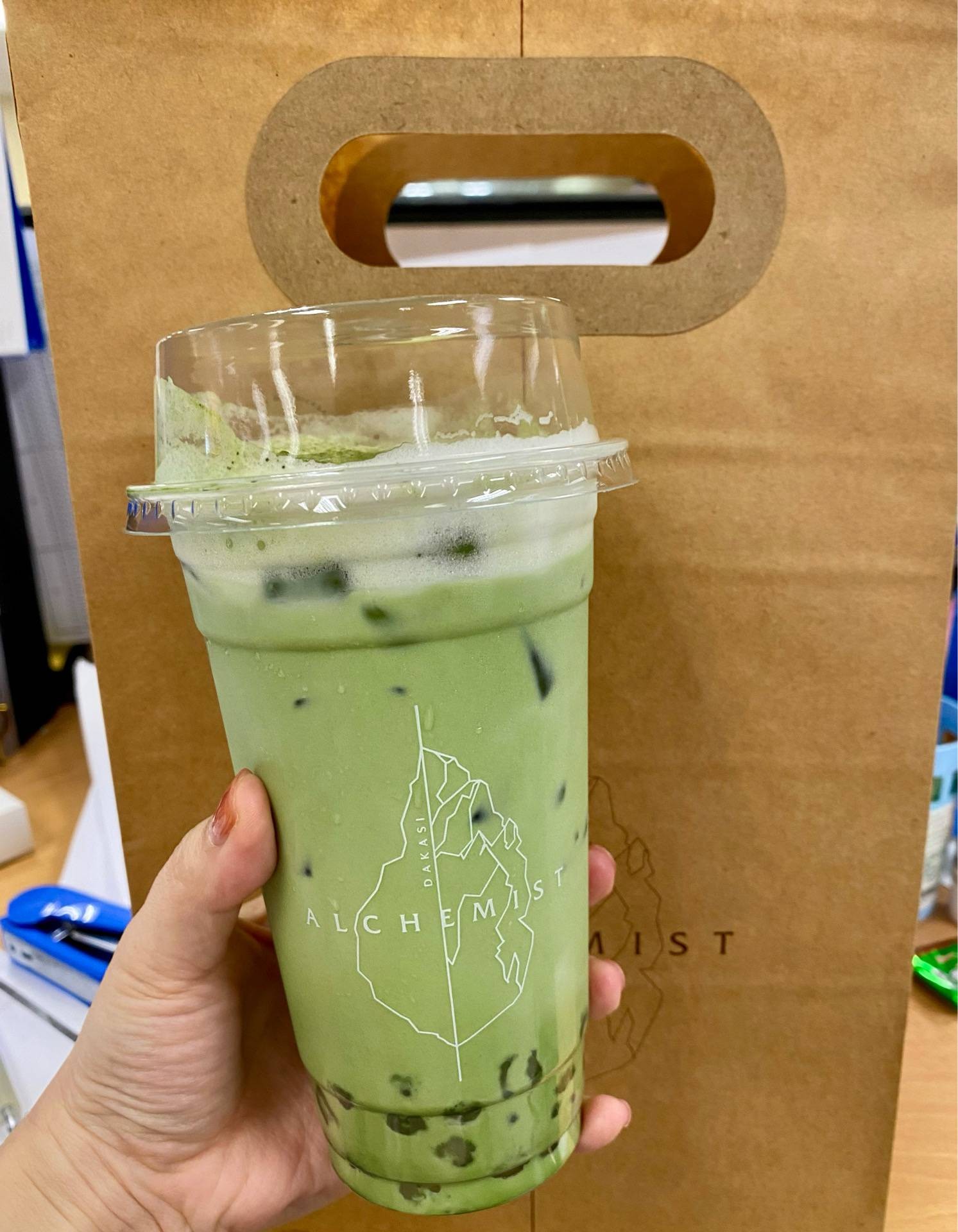 รีวิว Dakasi Tea สามย่านมิตรทาวน์ - ชาเขียวมัทฉะ ลาเต้