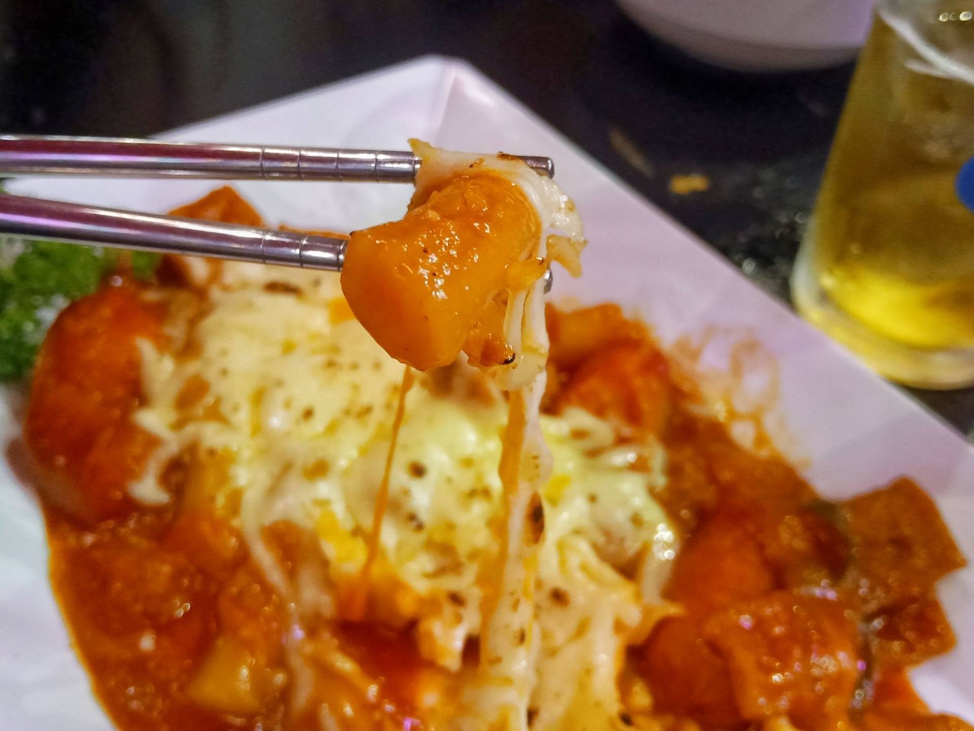 ต๊อกชีส ร้าน SOMAEK Korean Bar 소맥 พญาไท