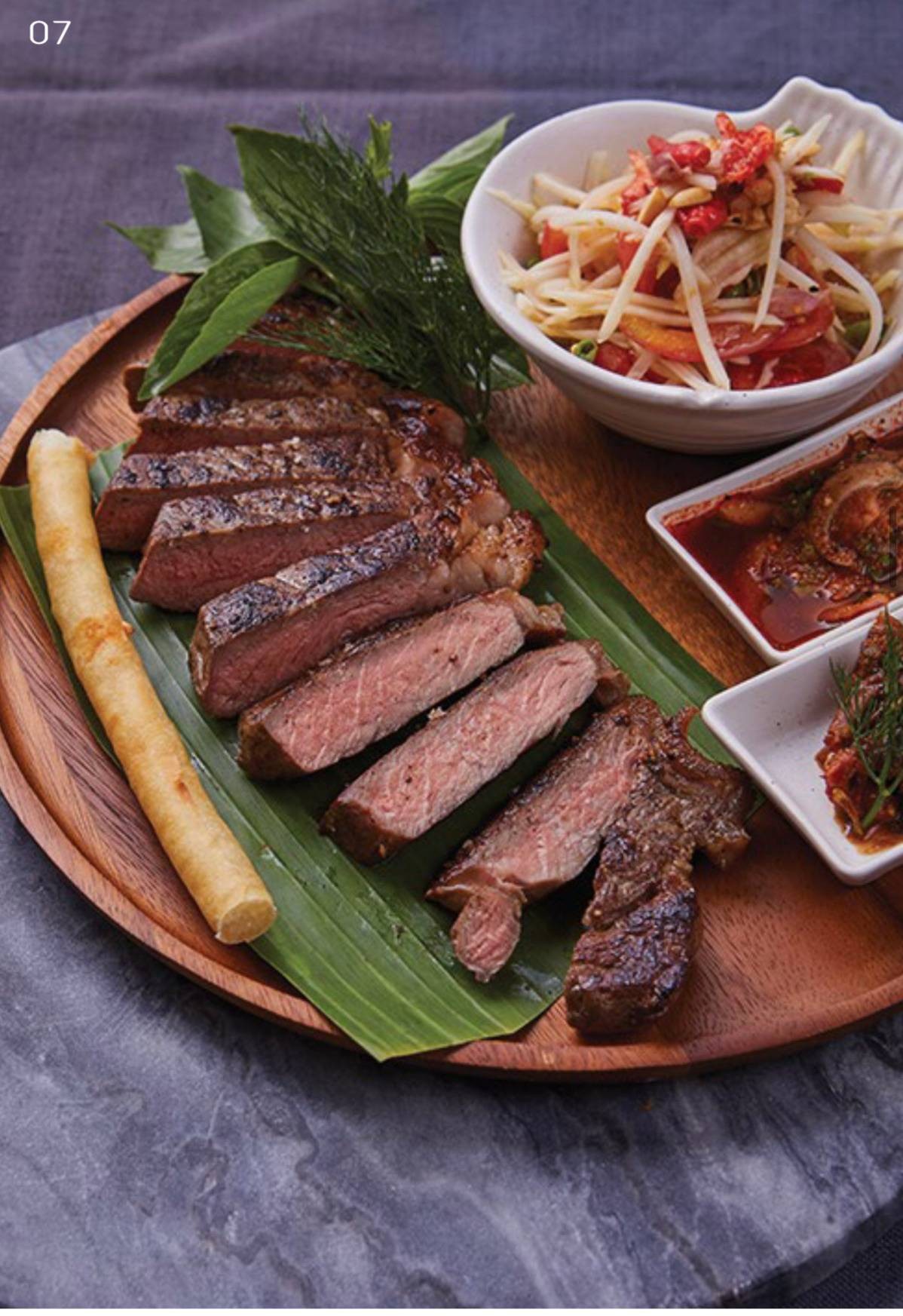 สเต็กเนื้อโคขุนออสเตรเลีย Australian Steak • image ร้าน Kitchen Lao.คิด ...