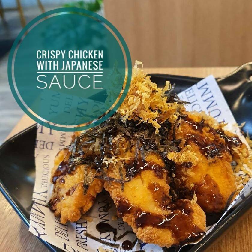 ไก่ทอดซอสญี่ปุ่น(โอโคโนมิยากิ) • image ร้าน Hooray Chicken ไก่ทอดปลอด ...