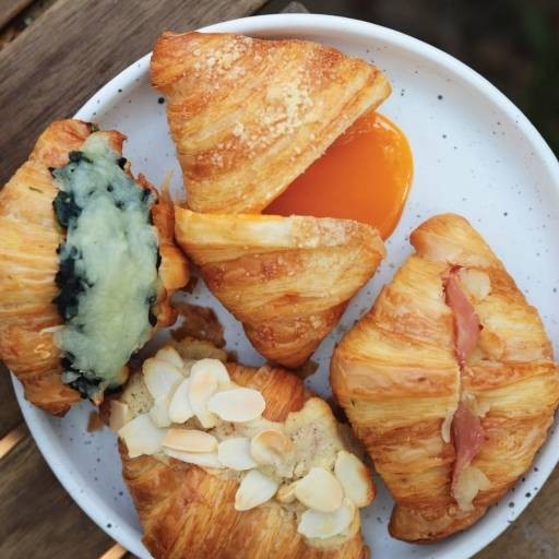 [รีวิว] ร้าน Crazy croissant ตึก G พระราม9 | เมนูแนะนำ รูปภาพ ราคา