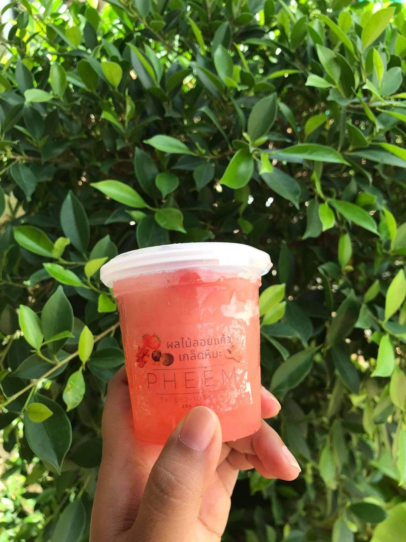 รีวิว ผลไม้ลอยแก้ว เกล็ดหิมะ PHEEM หาดใหญ่