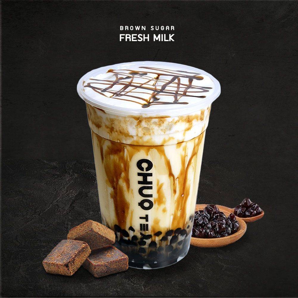 บราวชูการ์ เฟรชมิลค์ ร้าน CHUQ TEA สุรวงศ์