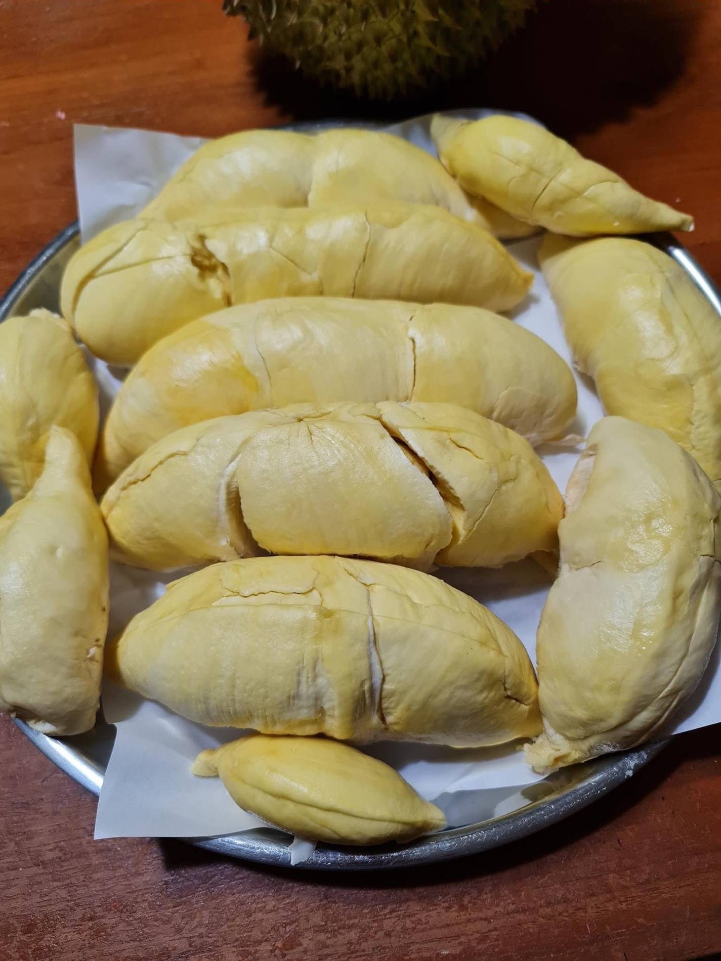 ทุเรียนหมอนทองเนื้อล้วนกิโลละ • image ร้าน ข้าวต้มผักบุ้งลอยฟ้าหน้าตลาดDD