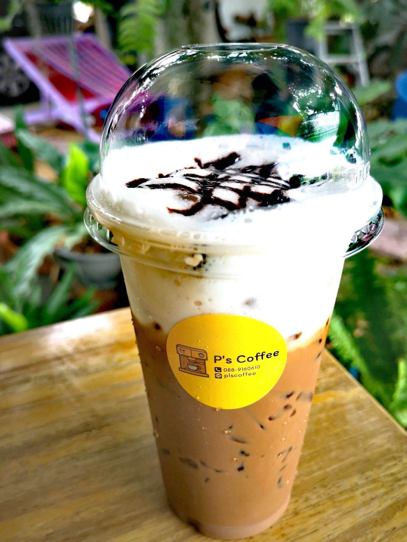 ร้าน P's Coffee กาแฟสด ชา ผลไม้สดปั่น ครอฟเฟิล | รีวิวร้านอาหาร - Wongnai