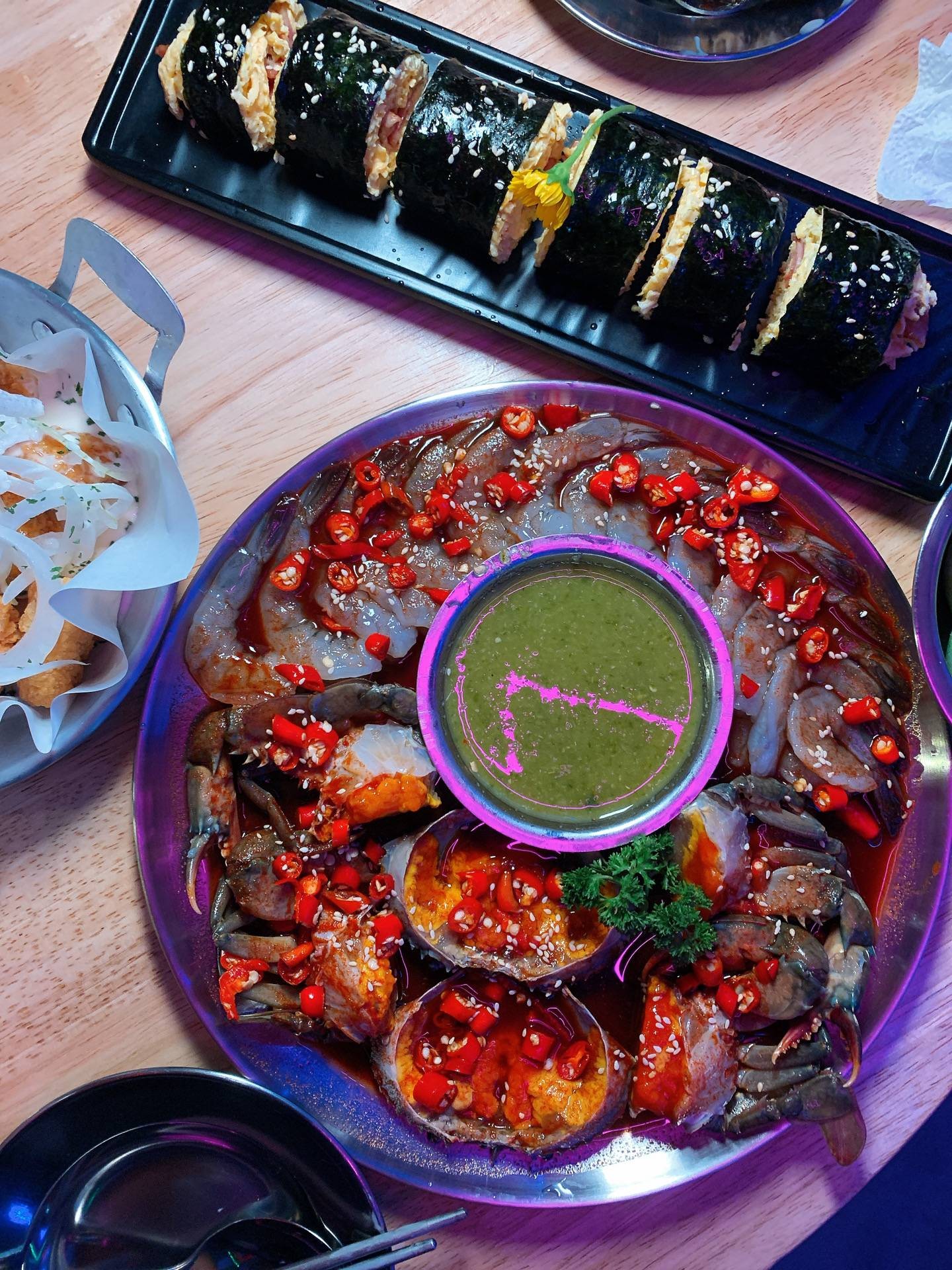 รีวิว ชินจาโย Jinjjayo Korean Street Food 🇰🇷 - ปูดอง กุ้งดอง เกาหลี