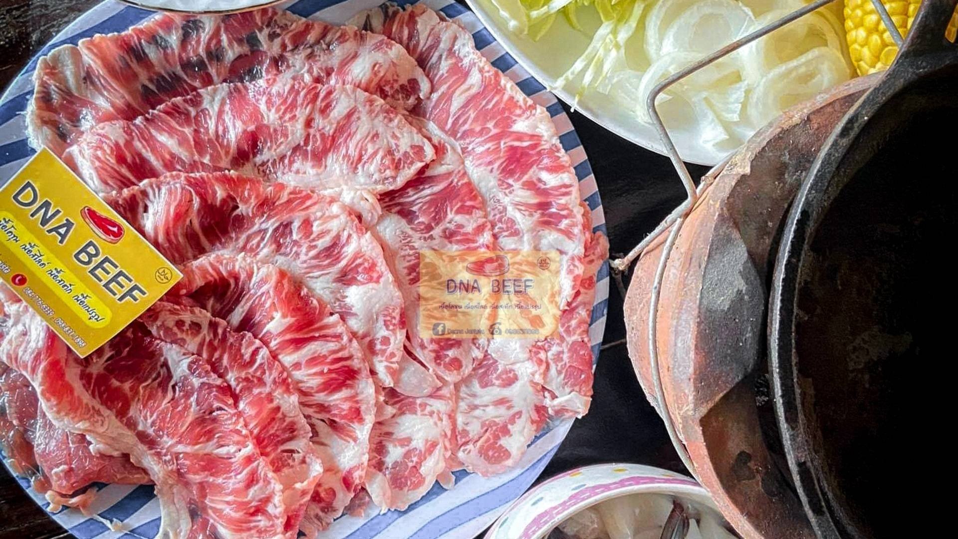DNABEEF เนื้อสไลด์,สเต็ก สำหรับทำปิ้งย่าง ชาบู ฮาล้าล - สั่งอาหารเดลิเวอรี | Wongnai x LINE MAN