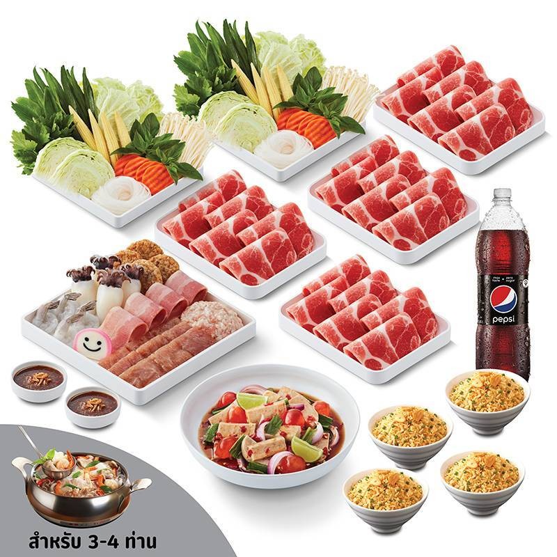 Family set ชุดจุ่มแซ่บหมู+ซีฟู้ด L • Family set ชุดจุ่มแซ่บหมู+ซีฟู้ด L ...