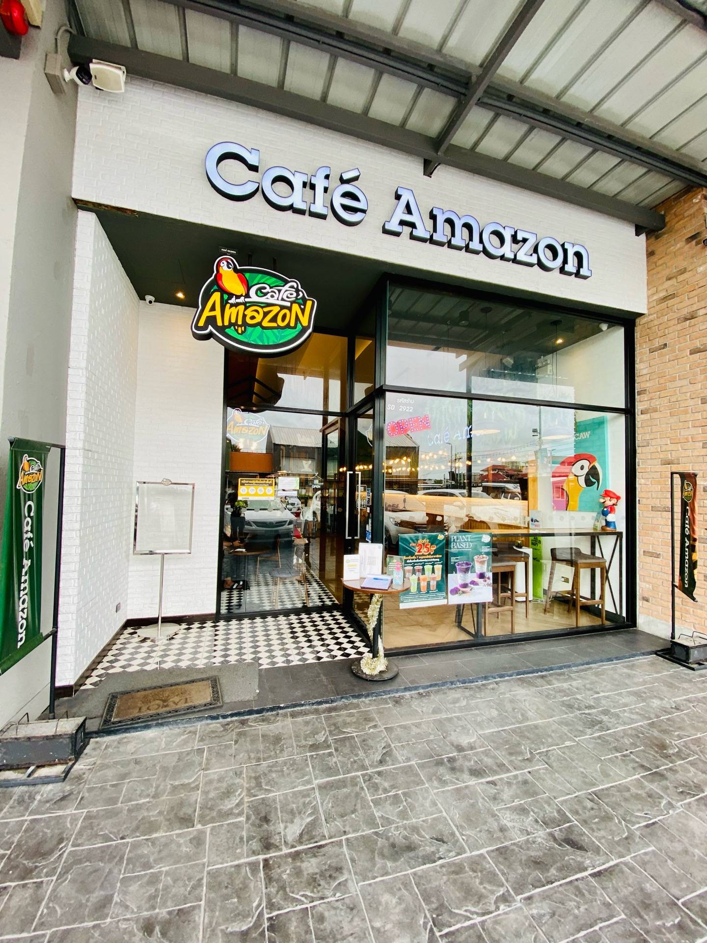 รีวิว Café Amazon - SD2922 ลิตเติ้ลวอล์ค พัทยา - กาแฟนกแก้วมาคอว์ข้าง ...