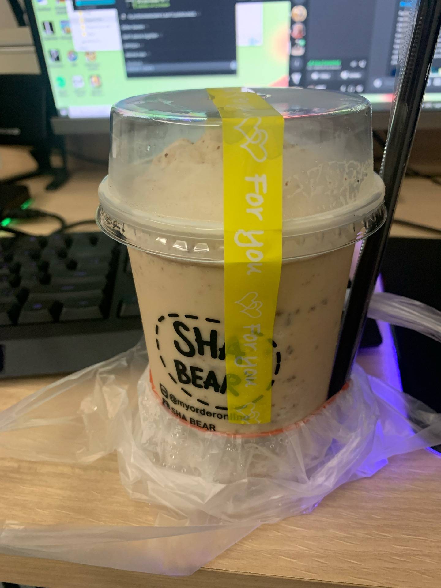 รีวิว Sha Bear นมหมีปั่นล้วนๆ คลองสาม มงคลเศรษฐีอาเขต - นมหมีปั่นบราวน์ชูการ์ไม่ได้ปัง แต่ใส่คิท ...