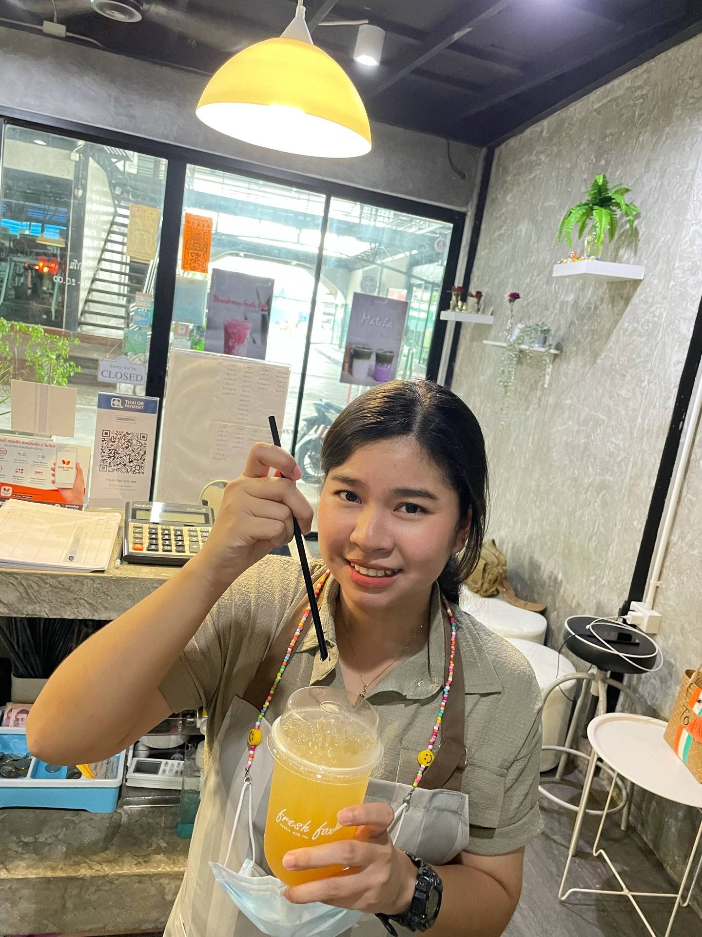 รีวิว Fresh Fox ชานมไข่มุก สาขาเทียนทะเล ซอย7 เทียนทะเล ซอย7 - ชาใสหอมมาก