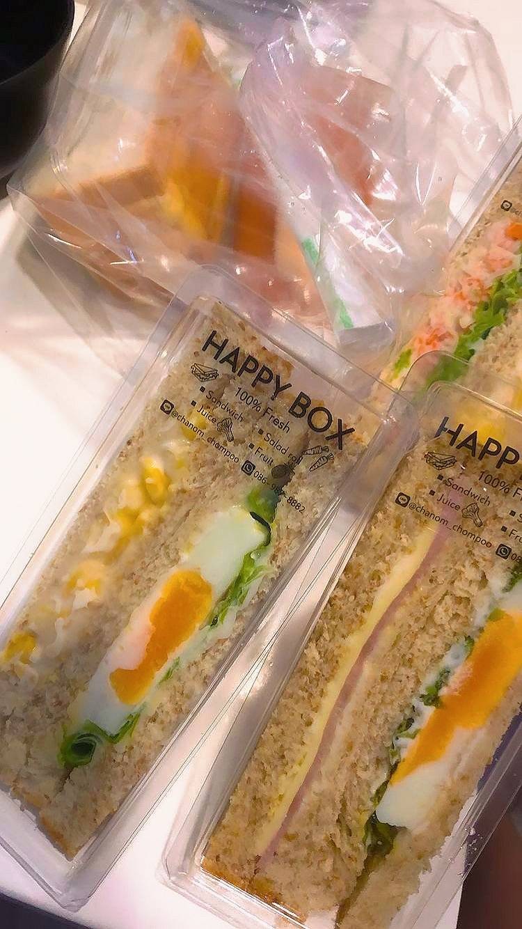 รีวิว Happy box (Sandwich & Snack box & Cafe) - แซนวิชแร่อย น้ำอร่อย ...