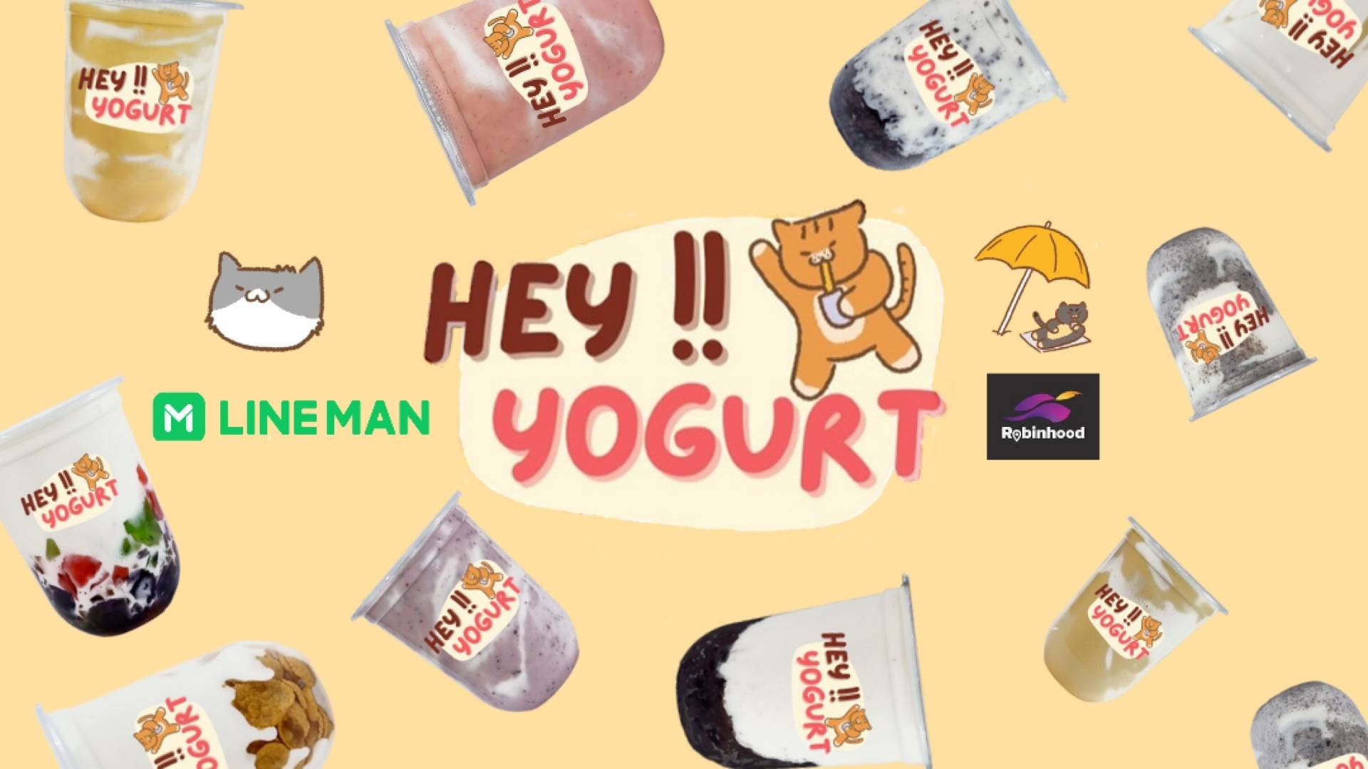 Hey!! Yogurt by Fat The Cat - สั่งอาหารเดลิเวอรี | Wongnai x LINE MAN