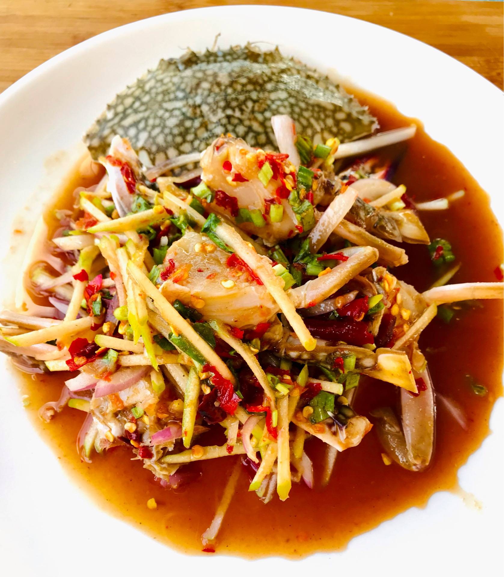 รีวิว ครัวพัชชา(Patcha Kitchen) สามัคคี22/1 - ยำปลาร้าปูม้าสด น้ำปลาร้านัวๆยำแซ่บๆคลุกแอปเปิล ...