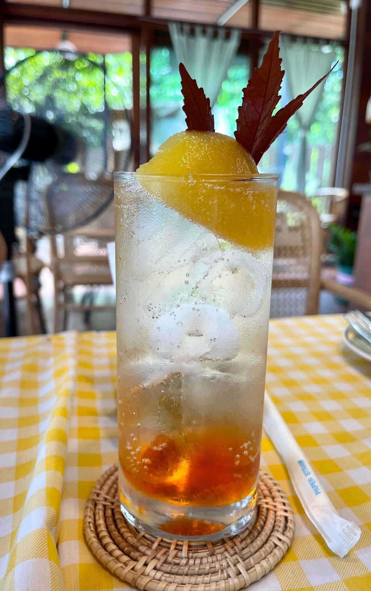 PEACH SODA ร้าน Tree of life cafe ต้นไม้แห่งชีวิต สารภี