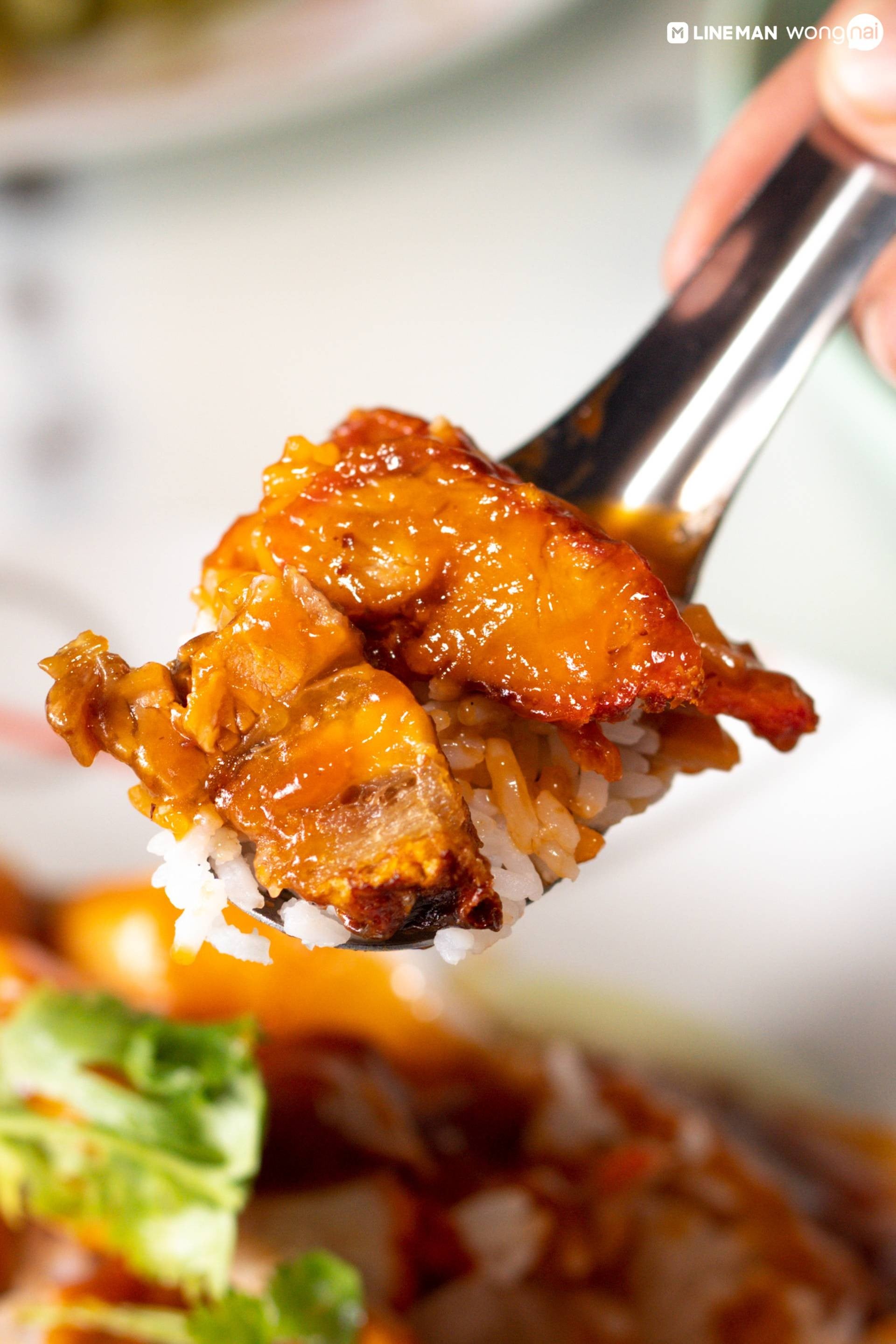 ข้าวหมูแดงหมูกรอบ ร้าน ข้าวหมูแดงเรือเมล์