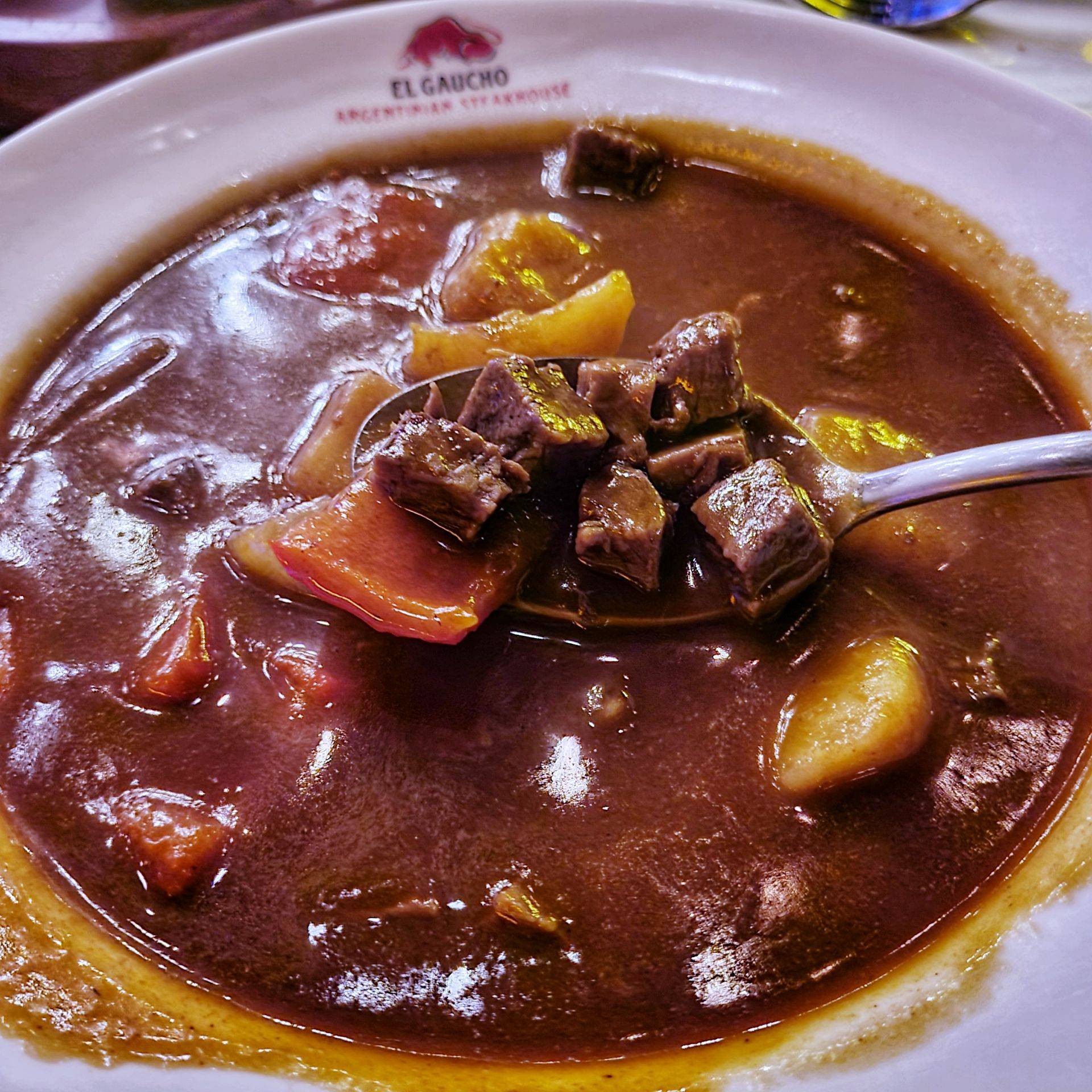 Argentine Beef Stew ร้าน El Gaucho Argentinian Steakhouse Eight Thonglor