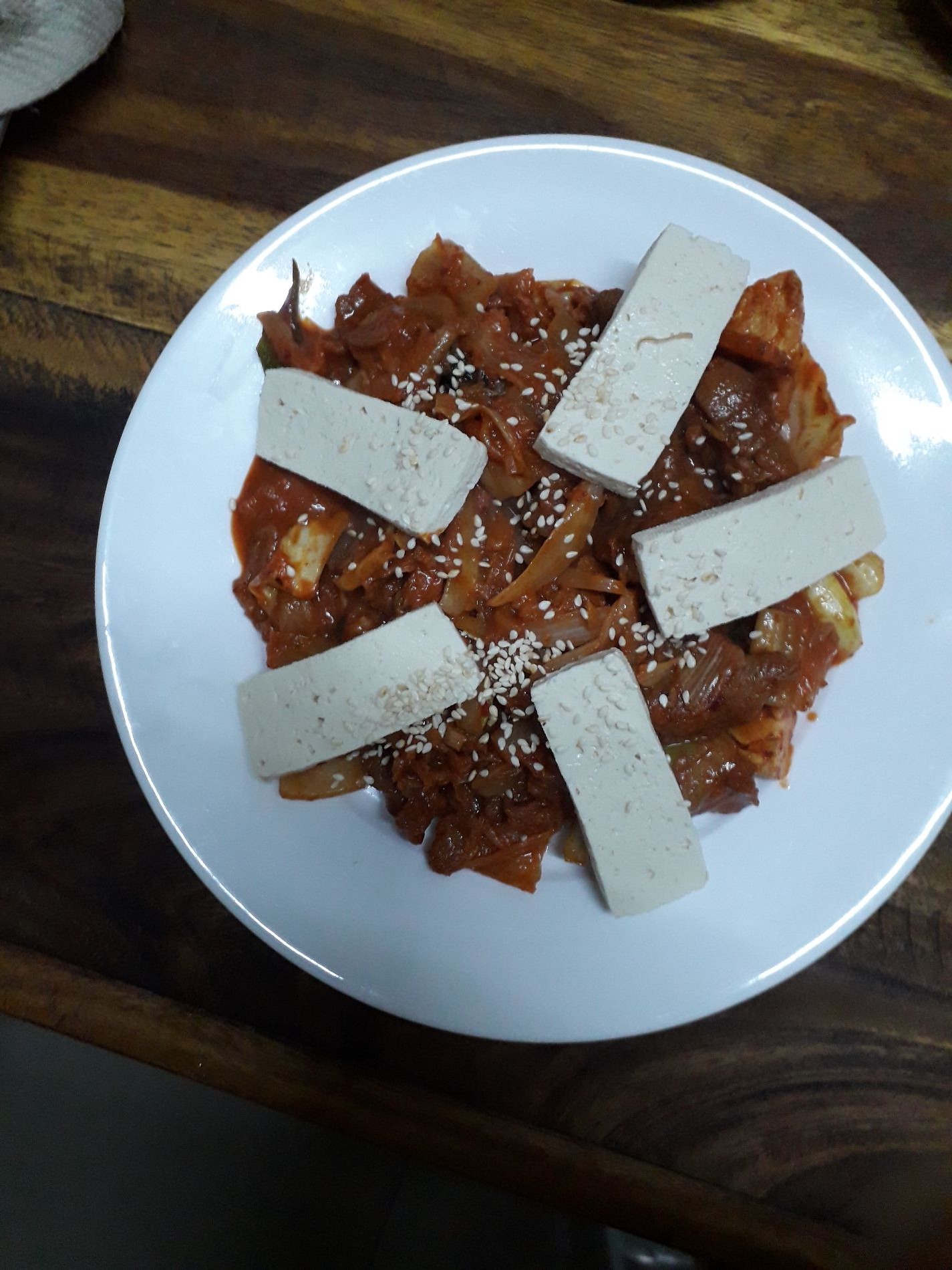 หมูผัดกิมจิเต้าหู้ 두부김치 • image ร้าน INYON KOREA FOOD INYON KOREA FOOD ...