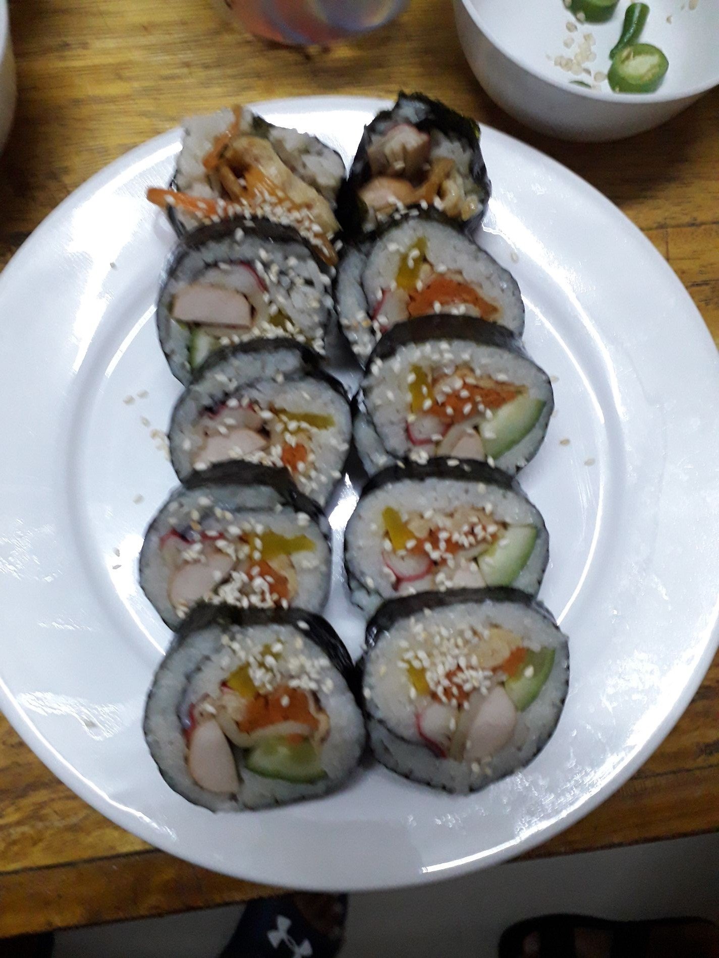 คิมบับ Kimbab 김밥 • image ร้าน INYON KOREA FOOD INYON KOREA FOOD PATTAYA ...