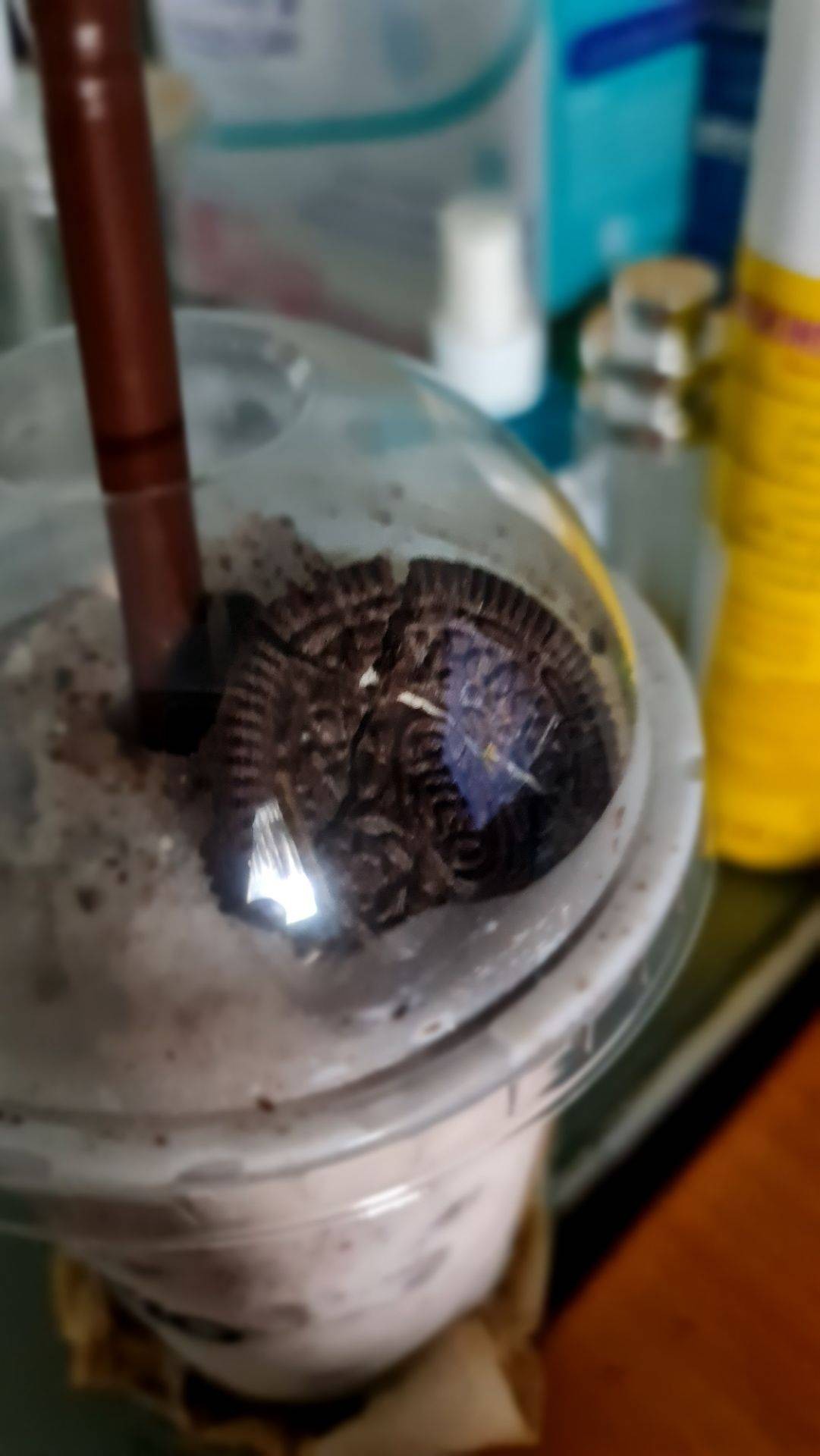 รีวิว Bonaccio Coffee - Fresh Milk With oreo biscuits smoothies - Wongnai