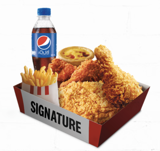 เดอะบอกซ์ ซิกเนเจอร์ • The Box Signature เดอะบอกซ์ ซิกเนเจอร์ ร้าน KFC โลตัส พิบูลย์มังสาหาร