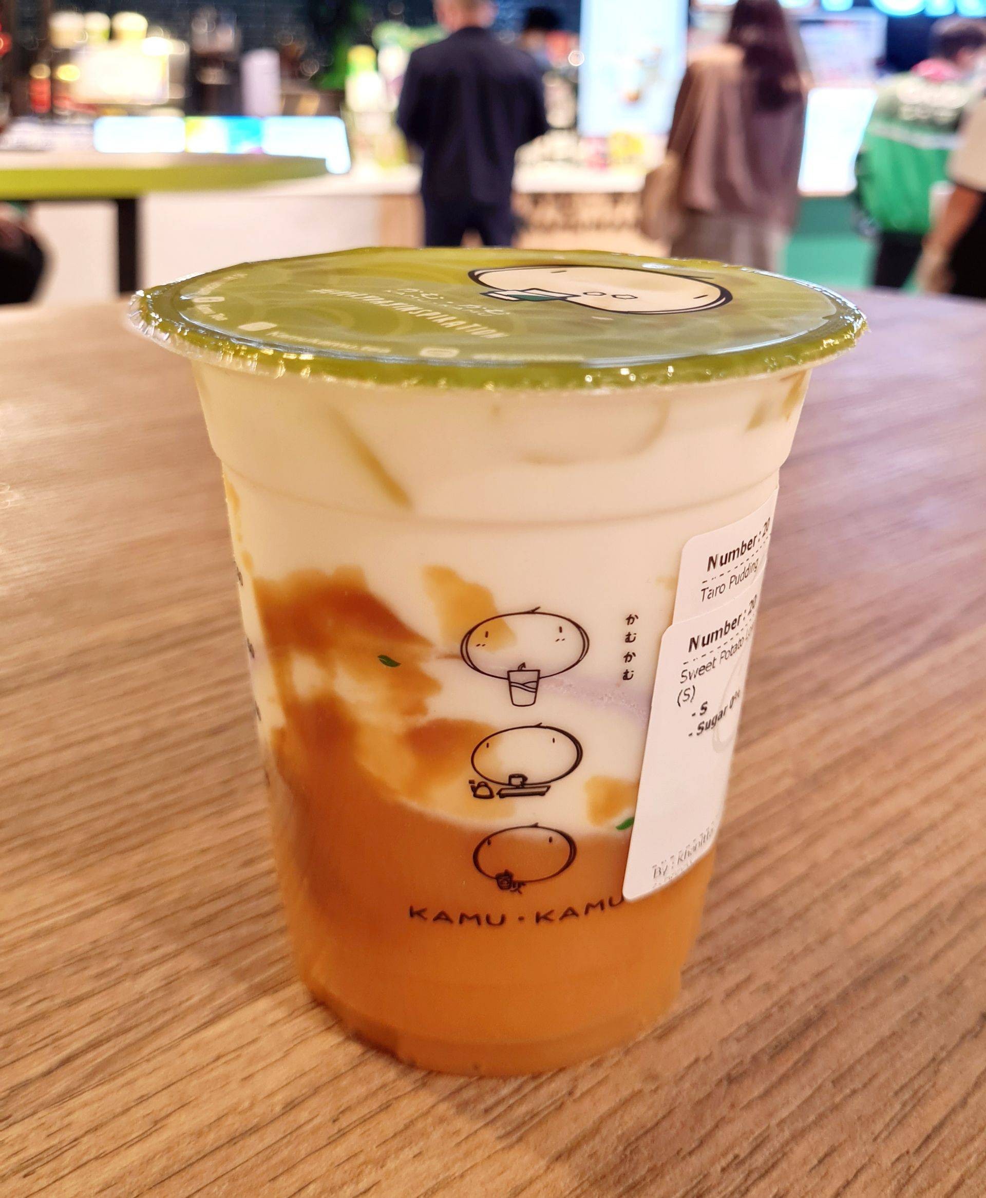 Sweet Potato Milk ร้าน Kamu Tea เซ็นทรัลพลาซา ลาดพร้าว