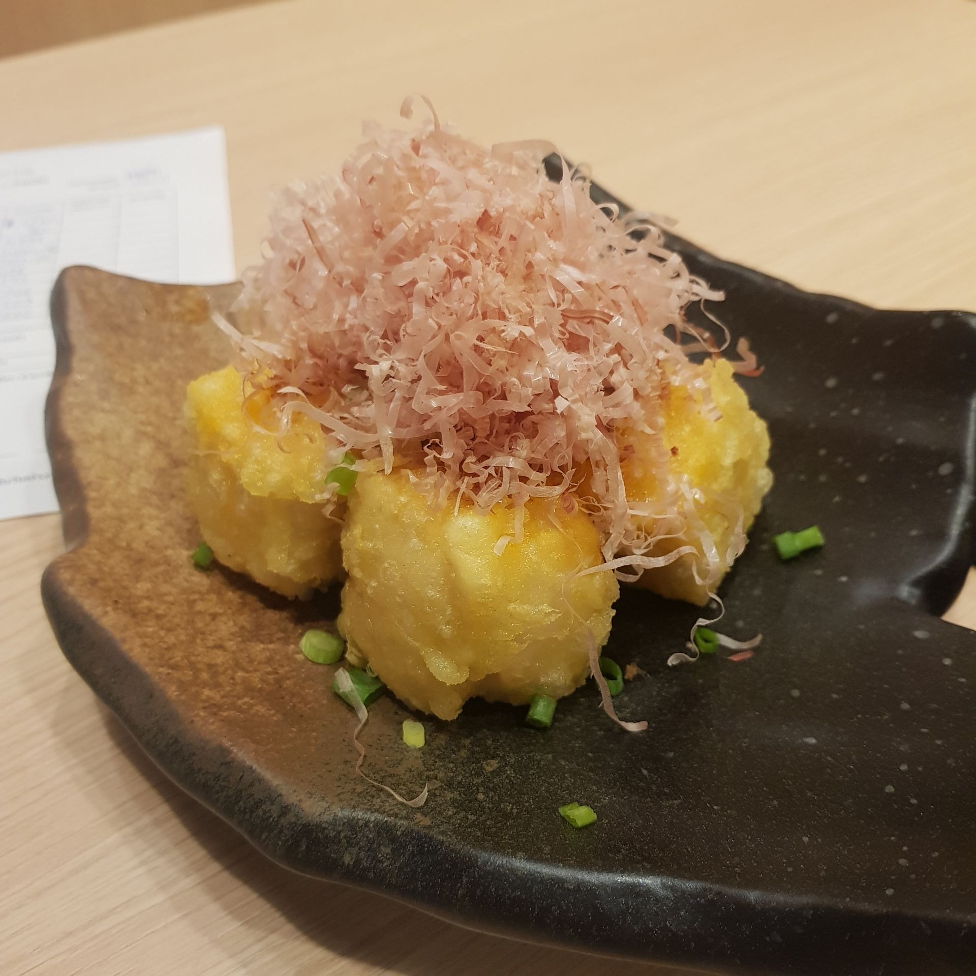 Tofu Tempura • เต้าหู้เทมปุระ ทอดมากรอบๆ ร้อนๆ มีซอสแยกมาข้างๆ แฟน ...