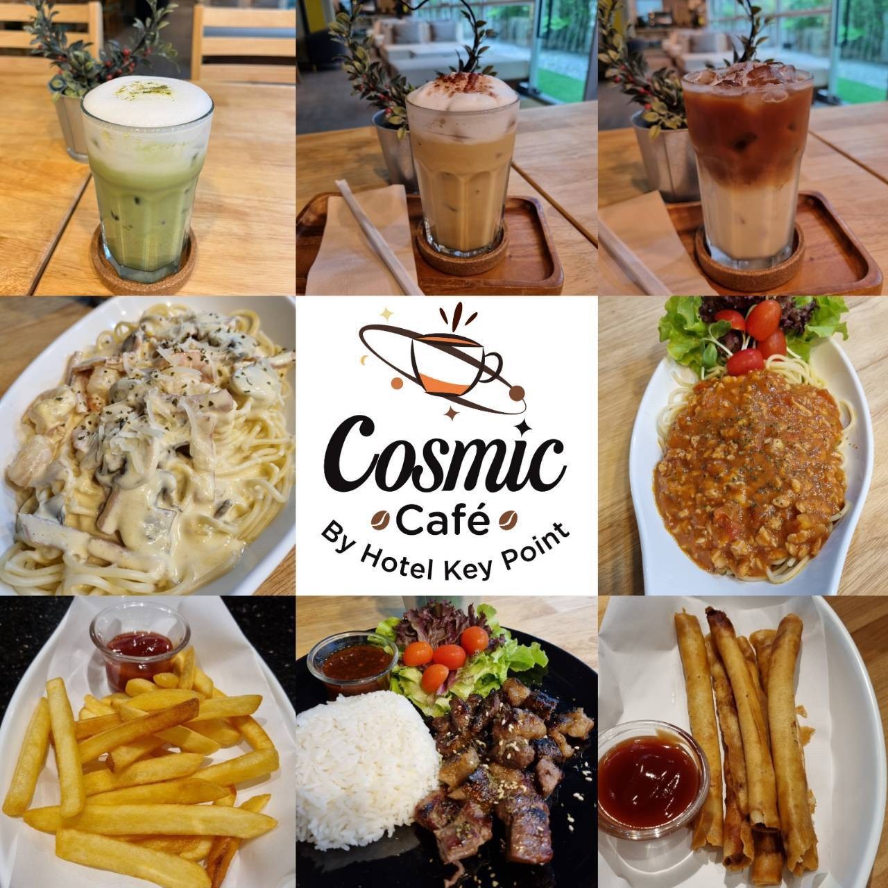 รูป ร้านอาหาร และ เครื่องดื่ม Cosmic Cafe by Hotel Key Point ถนน ...